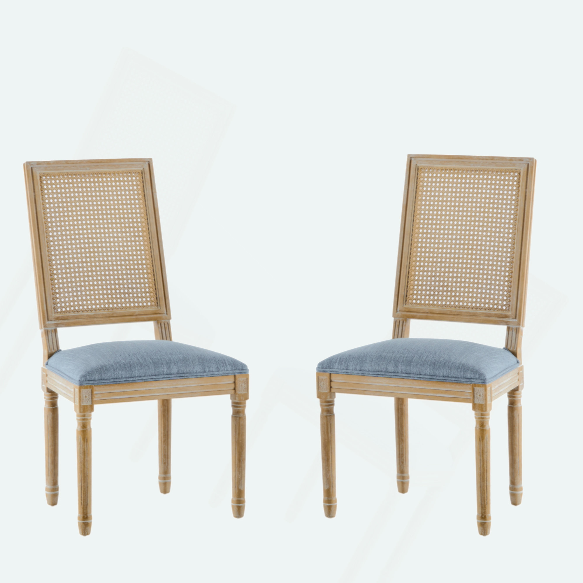 One Allium Way® [Set Of 4] French Country Dining Chairs - Elegant Cane ...